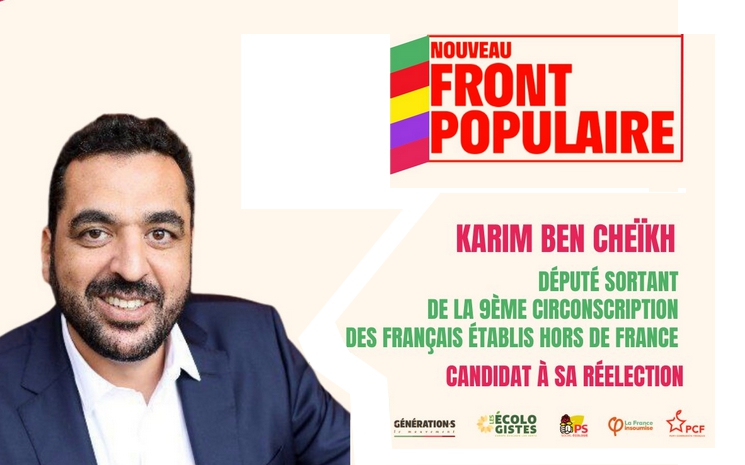 ELECTIONS LEGISLATIVES 2024 - Karim Ben Cheikh, candidat du Nouveau Front Populaire